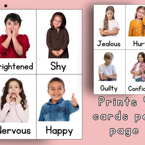 Photo Emotion Flashcards Printable | Features Real Children Photo ...