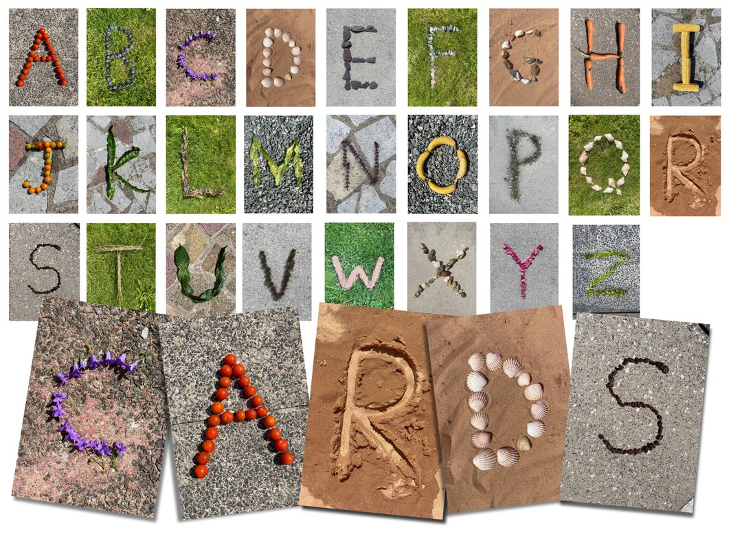 Nature Alphabet Cards Printable Digital Download EYFS Resource ...