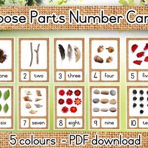 Number Cards Loose Parts Cards 0-10 Printable Digital Download EYFS ...