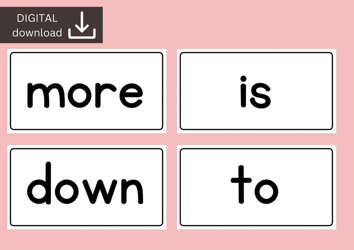 Printable Fry's 100 Sight Word Flashcards | Kindergarten-1st Grade ...