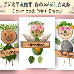 Loose Parts All About Me Cards | All About Me Cards | My Family ...