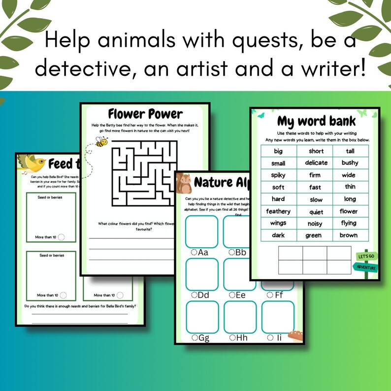 Nature Hunt Detective Printable | Outdoor Activity Sheets for Children ...