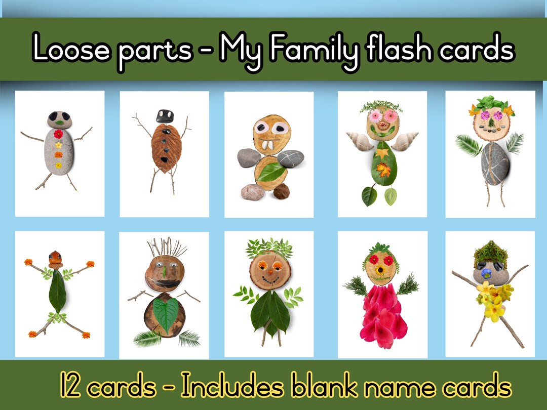Loose Parts All About Me Cards All About Me Cards My - Etsy Canada