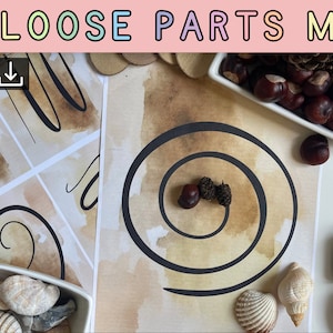 Loose Parts Play Printables | Pre-writing Activity | Reggio Inspired ...