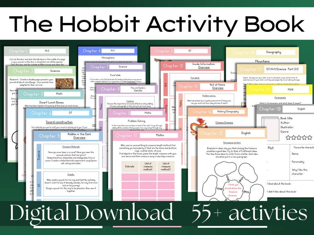 The Hobbit Book Study Family Learning Homeschooling Story Books ...
