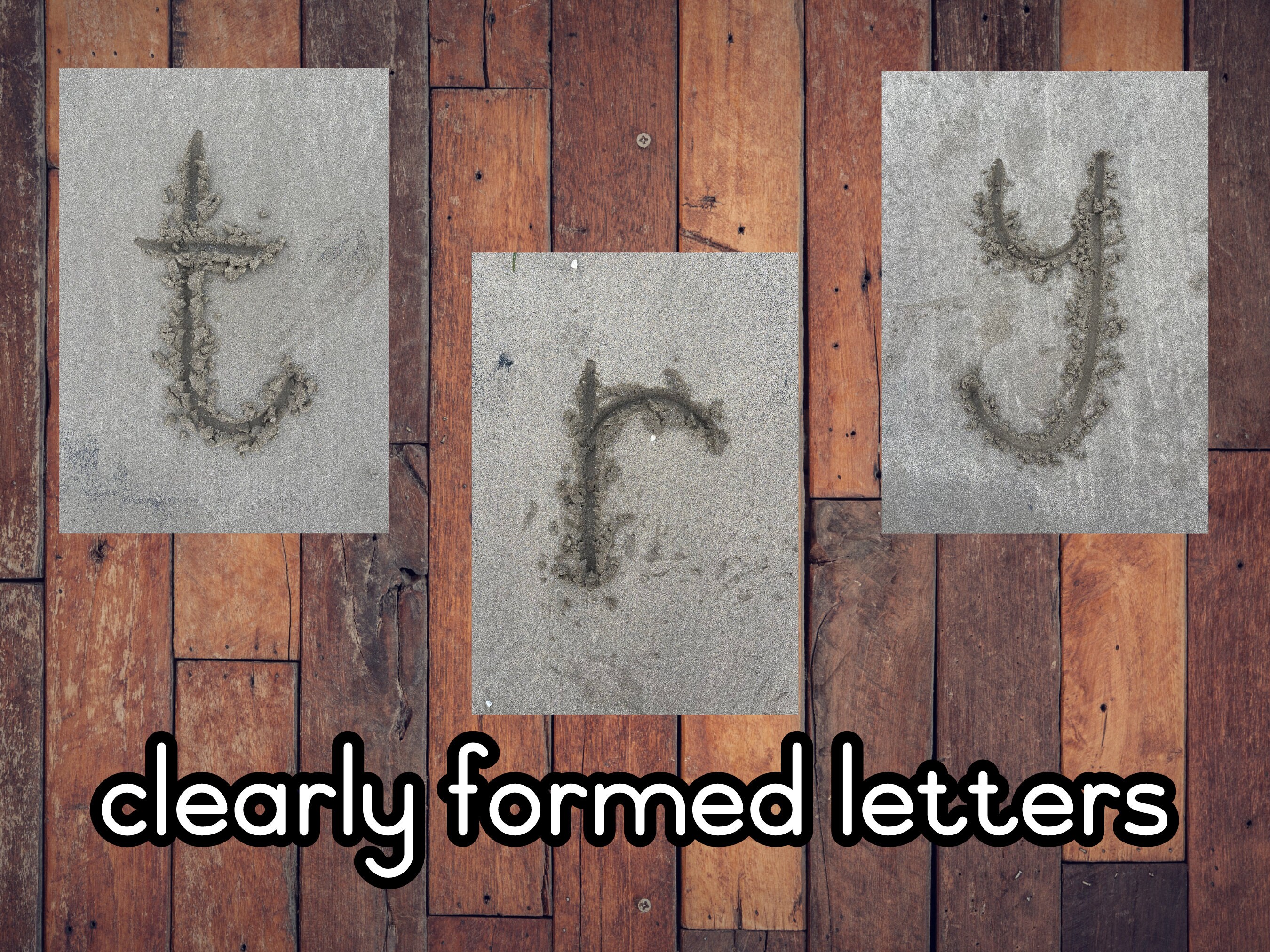 Beach Sand Alphabet Card Printable Download Natural Seaside - Etsy