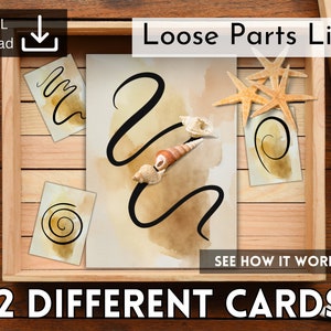 Loose Parts Play Printables | Pre-writing Activity | Reggio Inspired ...