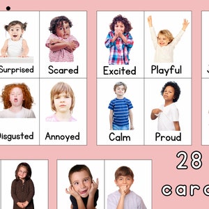 Photo Emotion Flashcards Printable | Features Real Children Photo ...