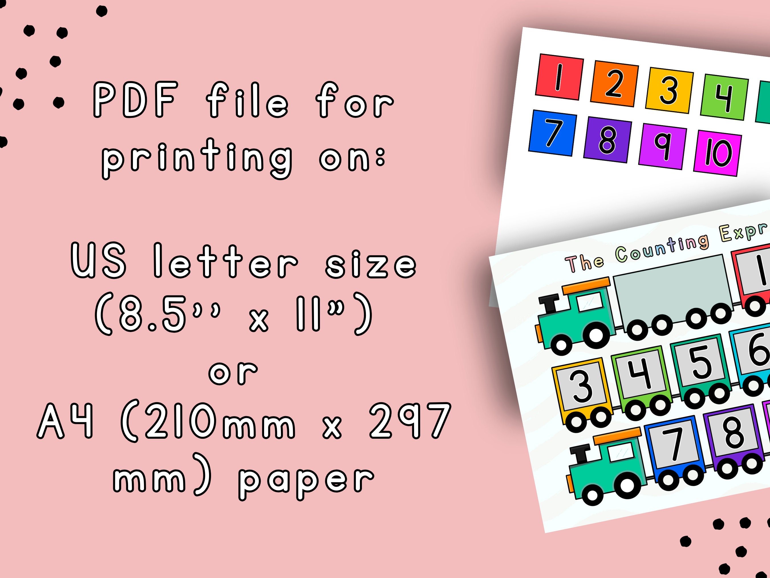 Number Matching Activity | Preschool Math Printable | Toddler Busy ...