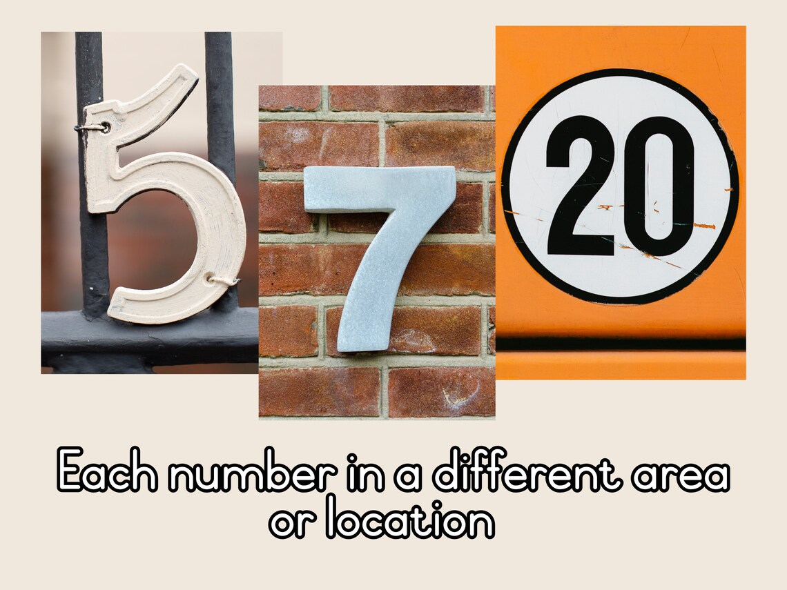 Number Cards to 20 Real Life Purpose Number Learning Outdoor, Reggio ...
