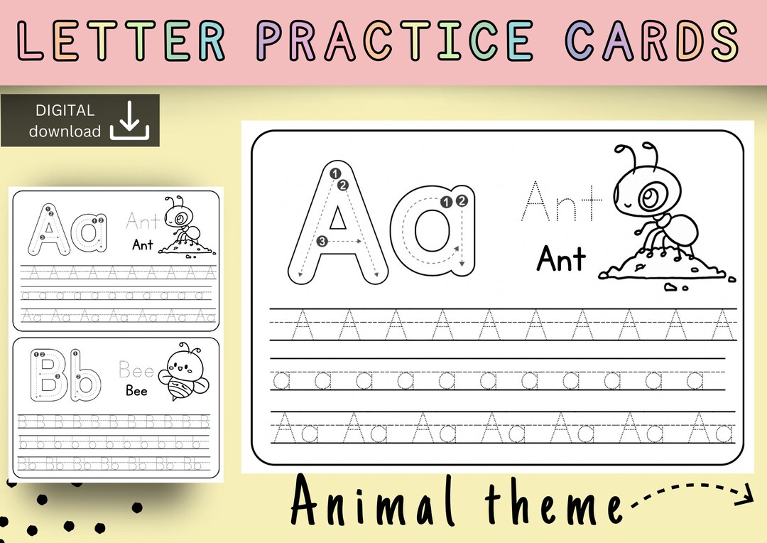 26 ABC Phonics Tracing Cards | Letter Formation Practice | Preschool ...