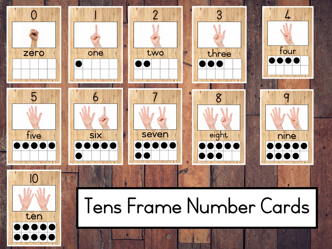 Tens Frame Number Cards Printable, Maths Mastery, 0-10 Flash Cards ...