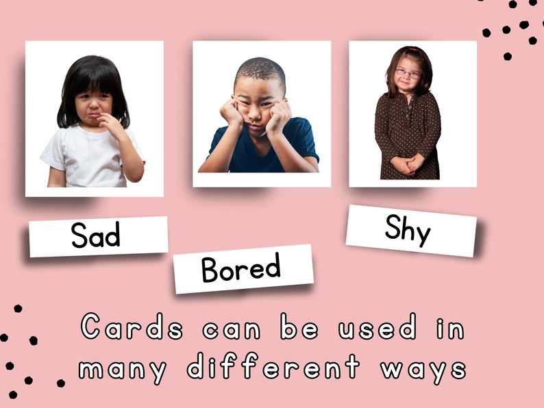 Photo Emotion Flashcards Printable | Features Real Children Photo ...