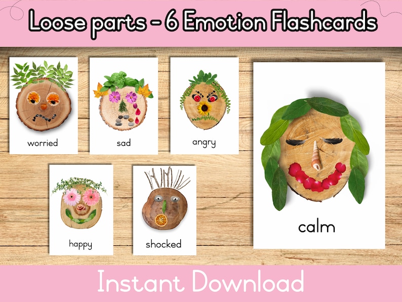 Loose Parts Emotion Faces, Emotional Regulation, Emotions Activity ...