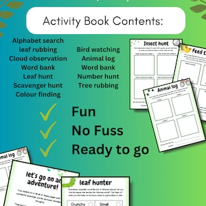 Nature Hunt Detective Printable | Outdoor Activity Sheets for Children ...