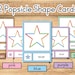 Popsicle Stick Activity Card for Toddlers, Shape Flashcards for ...