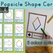 Popsicle Stick Activity Card for Toddlers | Shape Flashcards for ...
