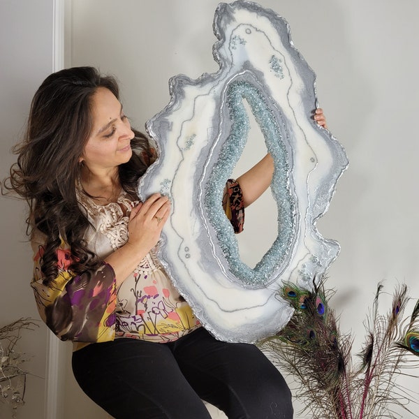 Resin Geode Wall Art - Etsy