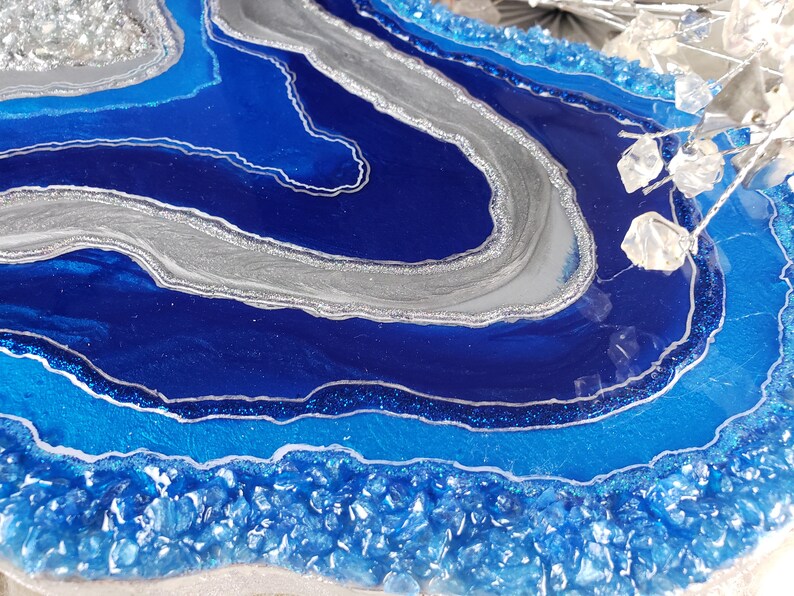 Custom Resin Geode Table Top/ Side Table / End Table / Coffee - Etsy