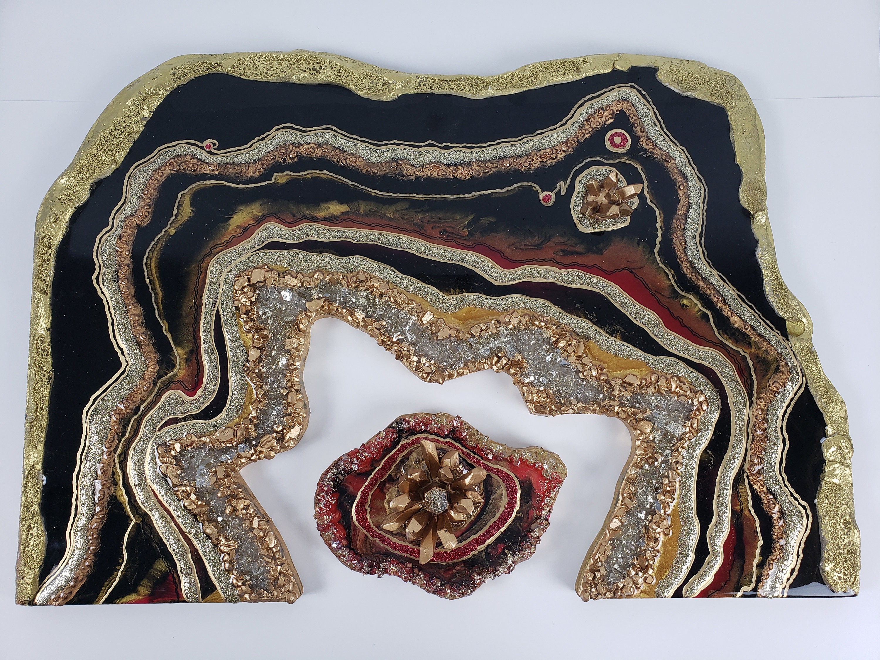 3D Geode Wall Art Resin Geode Painting Geode Art Epoxy - Etsy