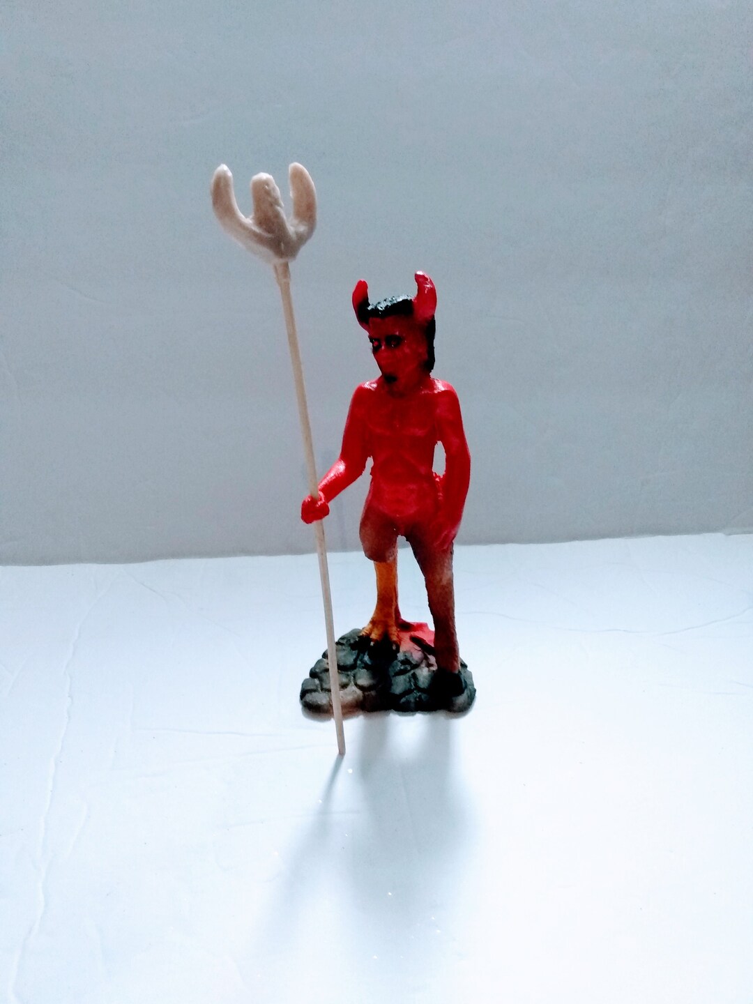 Satan Satanas Devil Red Statue - Etsy