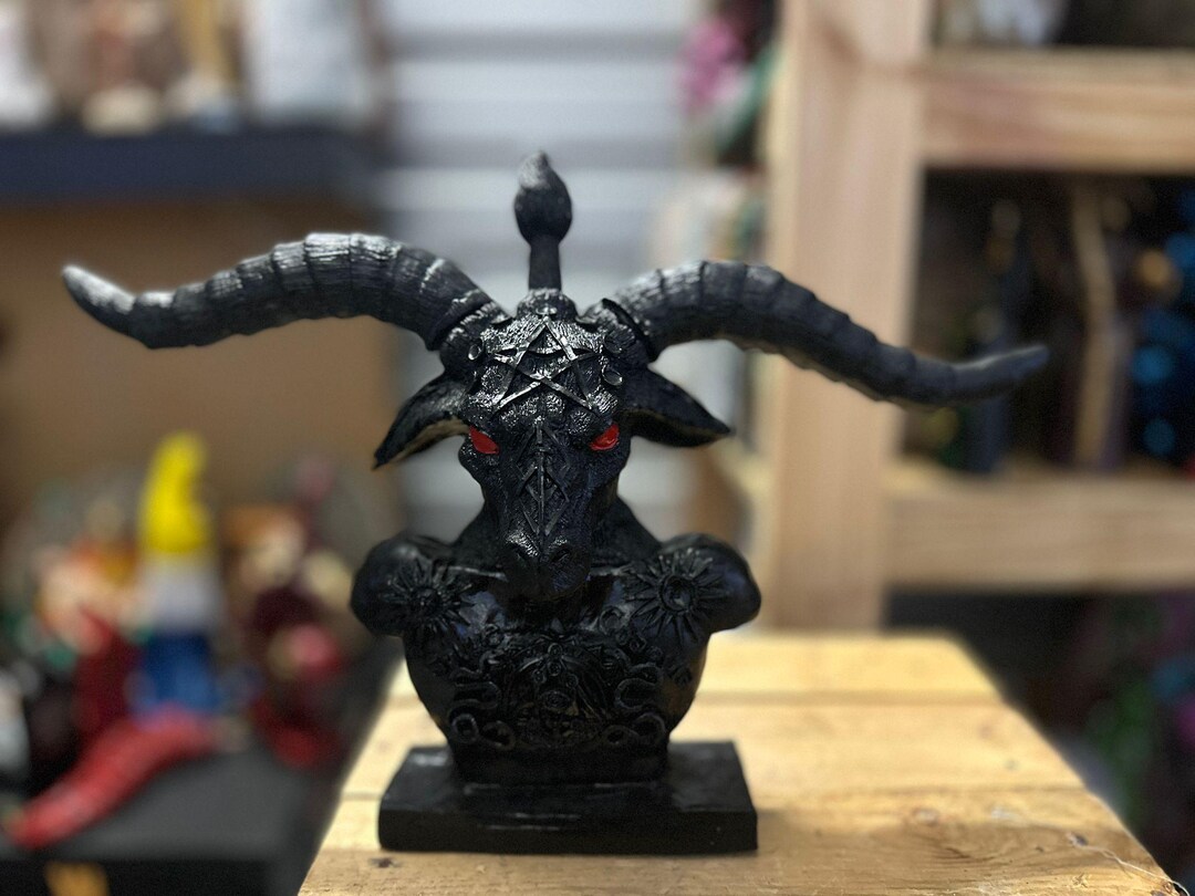Baphomet Bust Removable Horns Baphomet Busto Celestial Príncipe De La ...