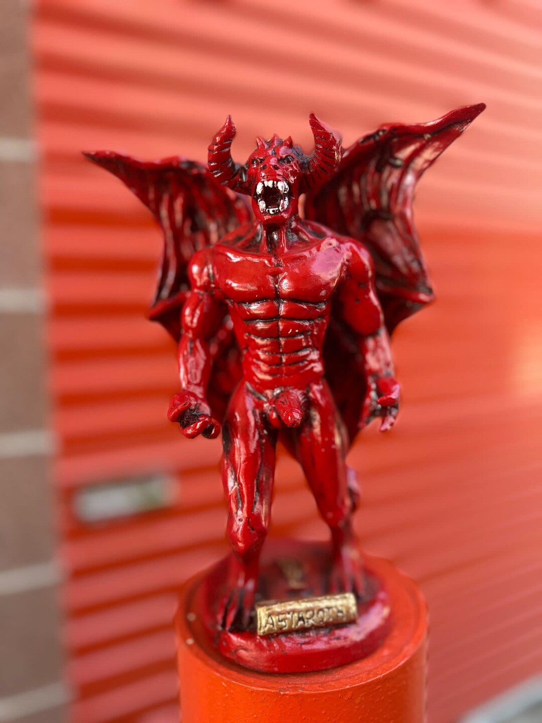 Astaroth Demon Devil Evil Red Great Duke of Hell Statue - Etsy