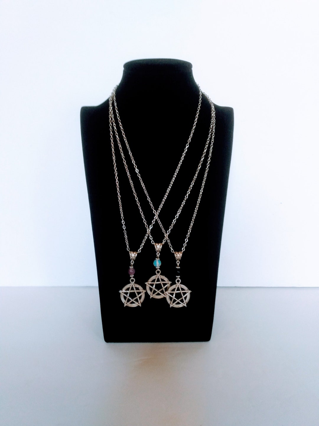 Wiccan Pagan Necklace 20 Inch Amulet With Crystal - Etsy