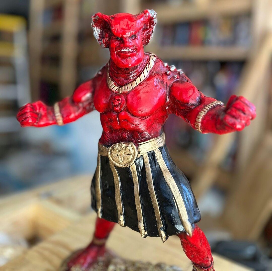 Mammon Devil Demon Statue Prince of Wealth - Etsy