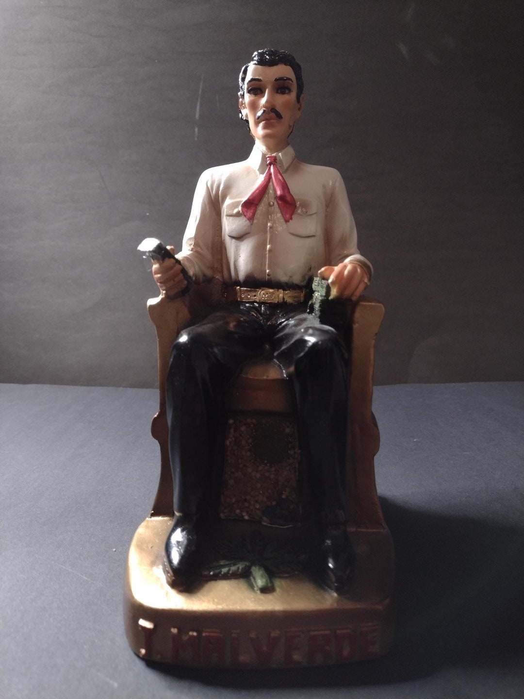 Jesus Malverde Seated Prepared Statue - Etsy