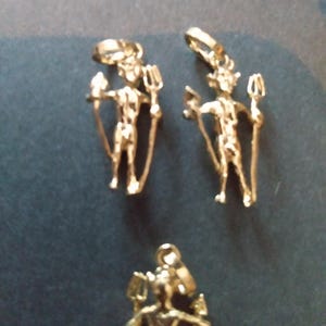 Lucifer Gold Pendant S Infernal Protection - Etsy