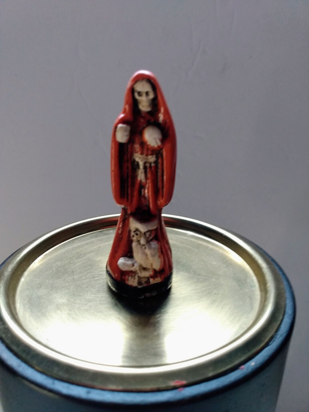 Santa Muerte Orange Statue About 3 Inches. - Etsy