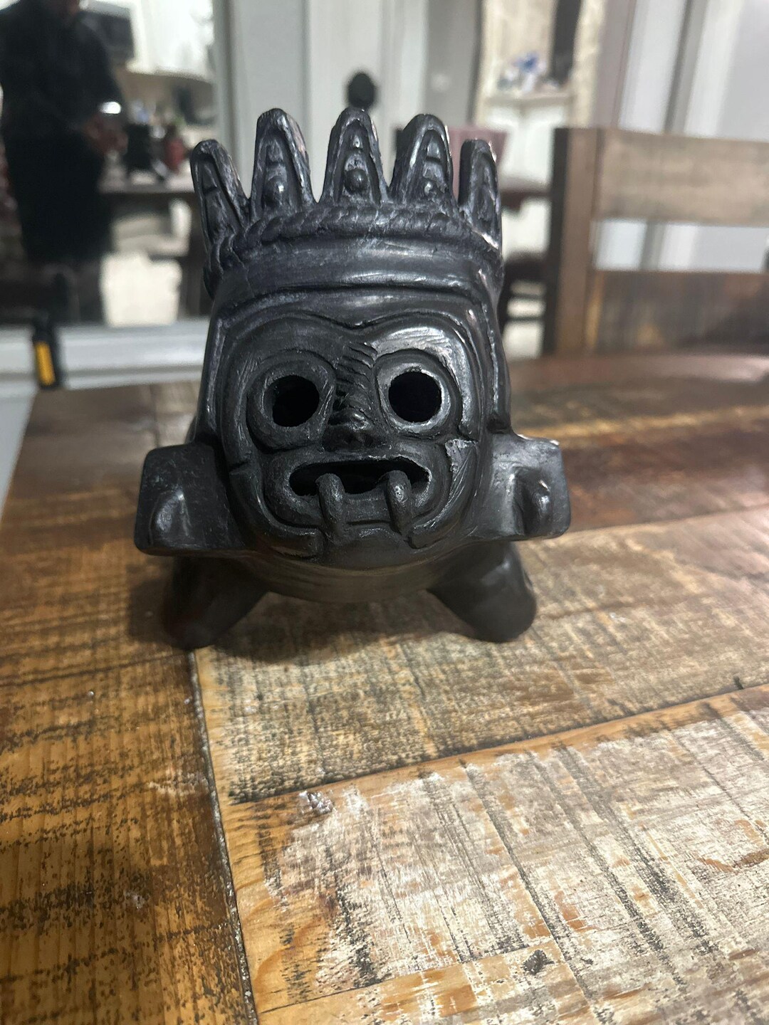 Ceremonial Copal Incense Burner Black Clay Pottery Copalero Ritual S ...