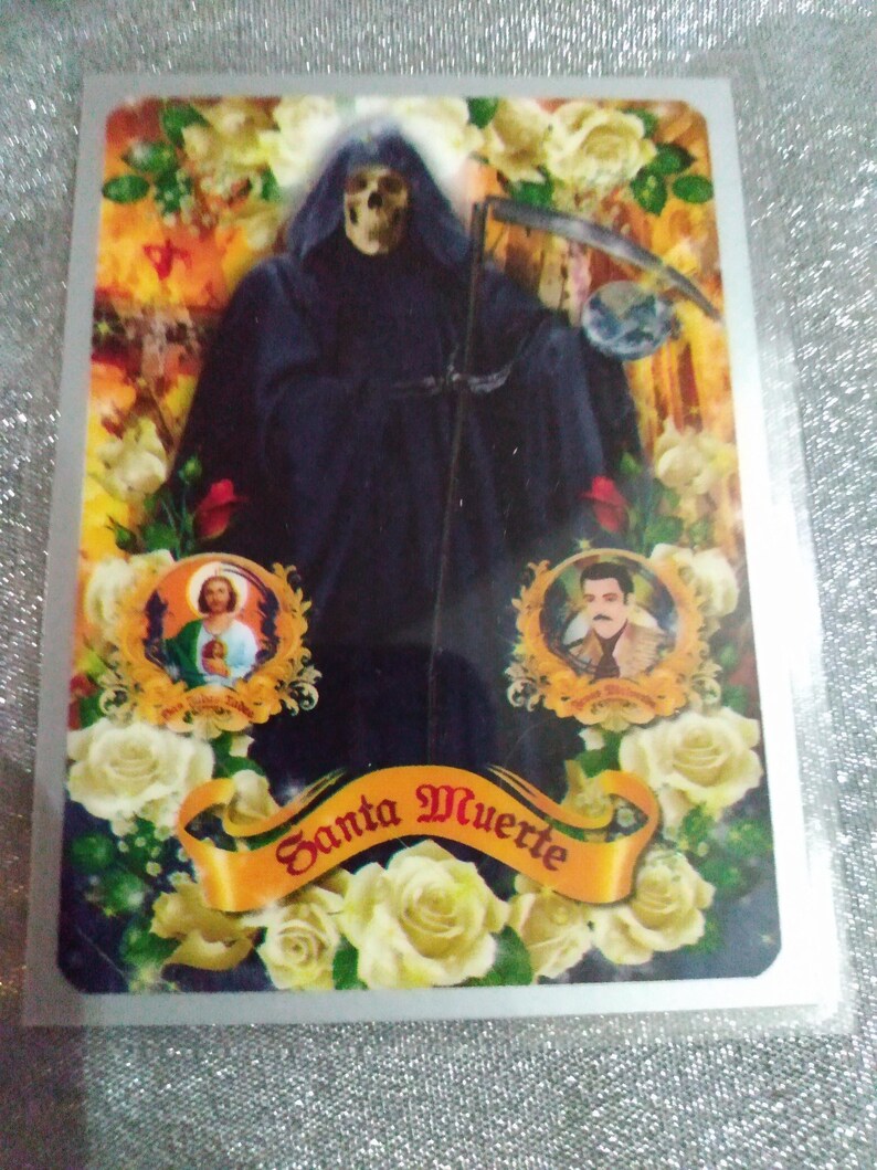 Santa Muerte Large Prayer Cards 3x4 XL - Etsy