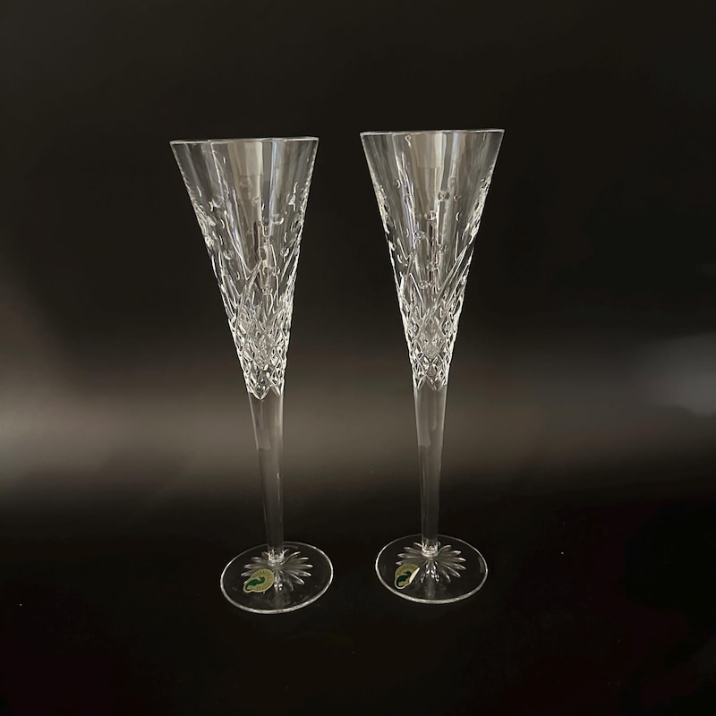 Crystal Champagne Flutes - Etsy