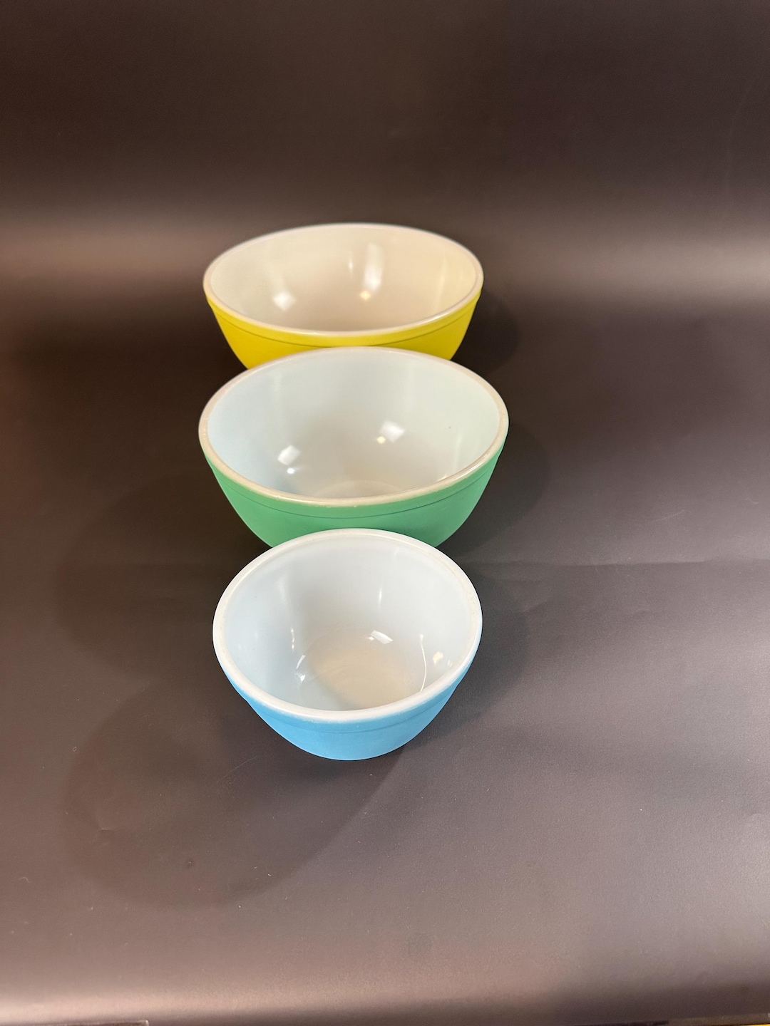 3 Nesting Pyrex Mixing Bowls - Etsy