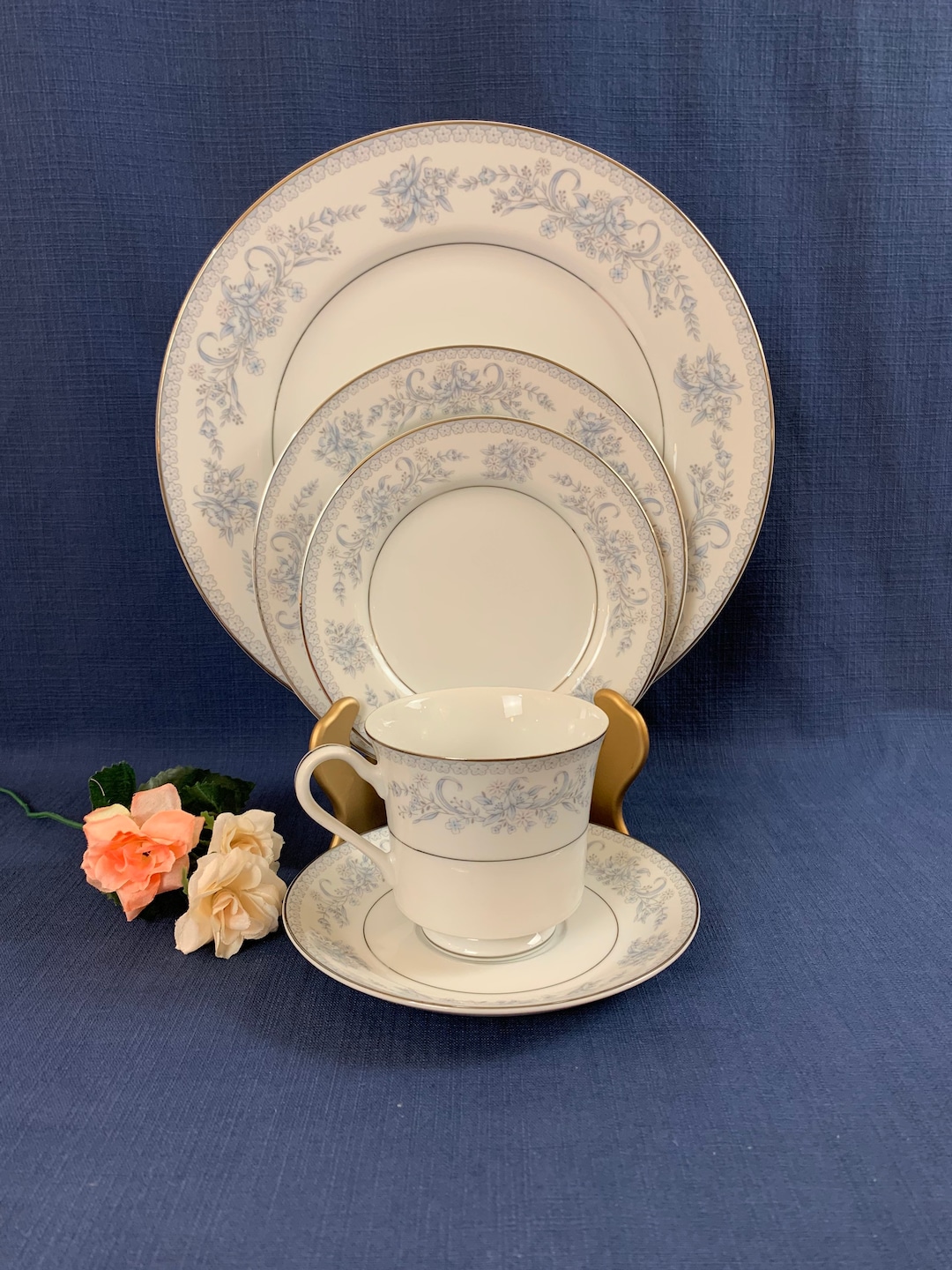 Mikasa Dresden Rose 5 Piece Place Setting - Etsy
