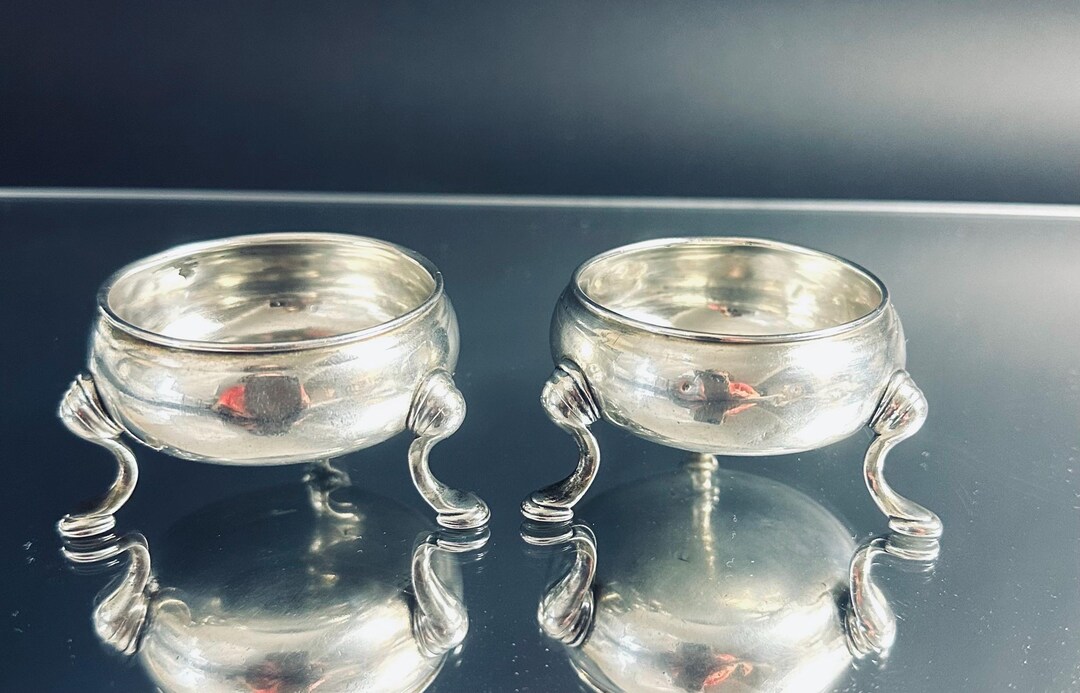 Rare 18th Century Colonial Silver Salt Cellars - Etsy