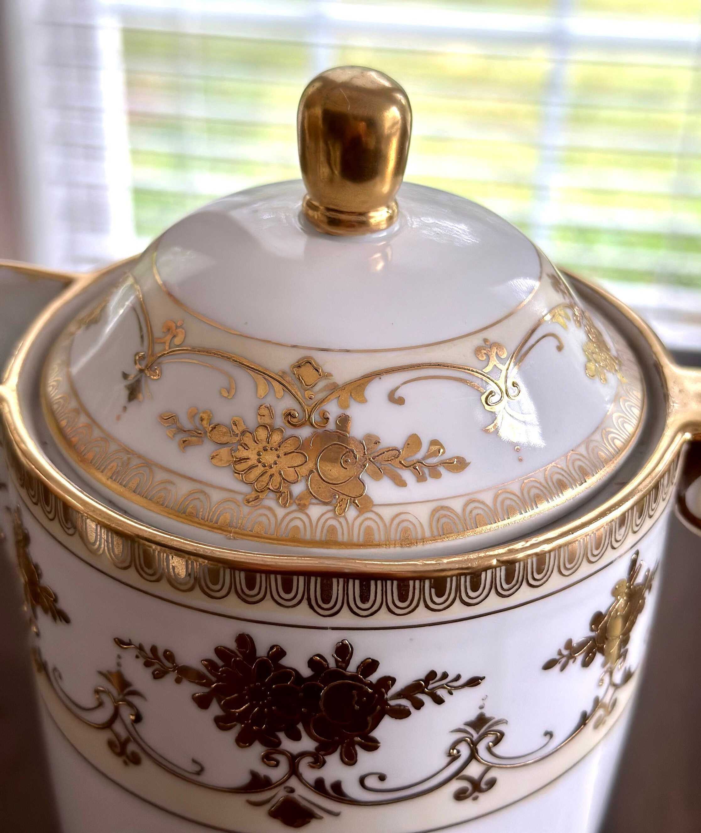 Antique Nippon Chocolate Pot Set - Etsy