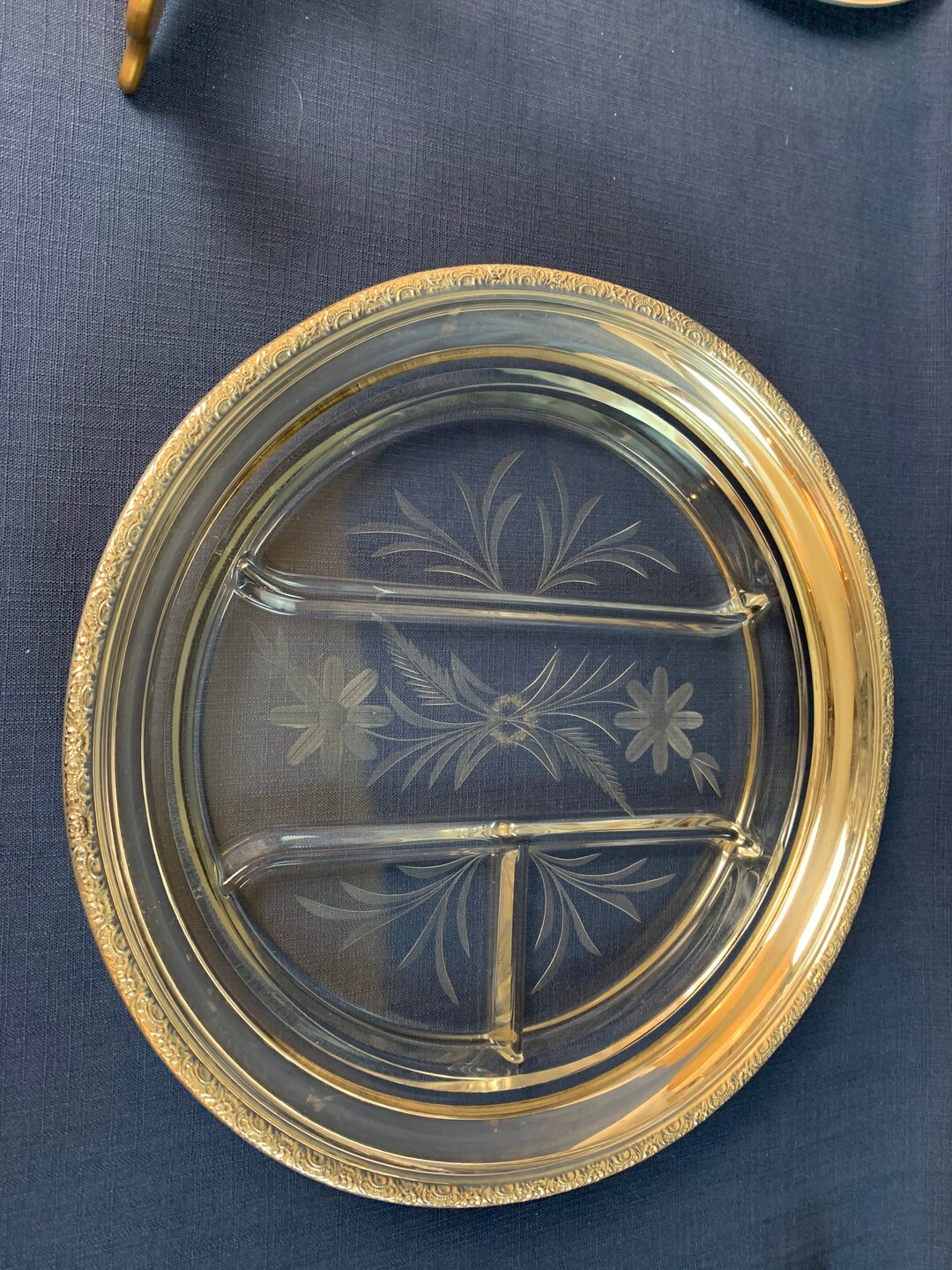 Frank M.whiting Sterling Rimmed Relish Dish - Etsy