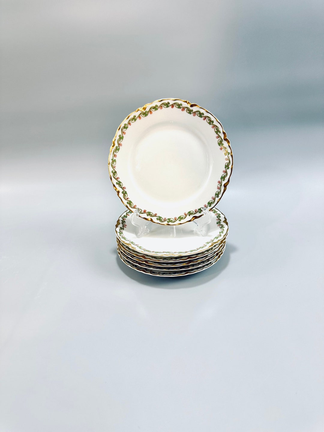 6 Haviland Clover Leaf Bread Plates - Etsy