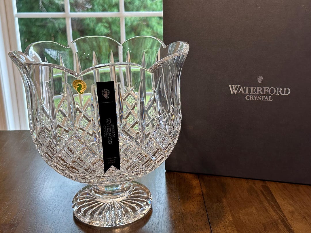 Waterford Crystal Master Artist Signed Trifle Bowl Centerpiece - Etsy