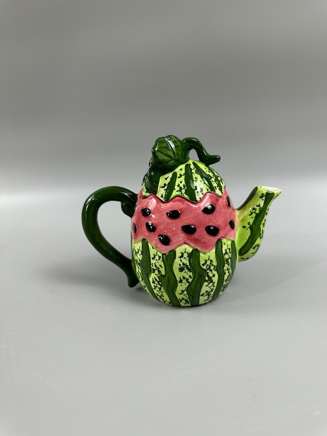 Vintage Cracker Barrel Watermelon Teapot - Etsy