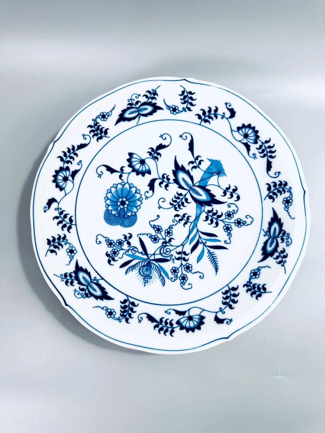 Blue Danube Large Footed Shallow Fruit Bowl Serving Bowl - Etsy