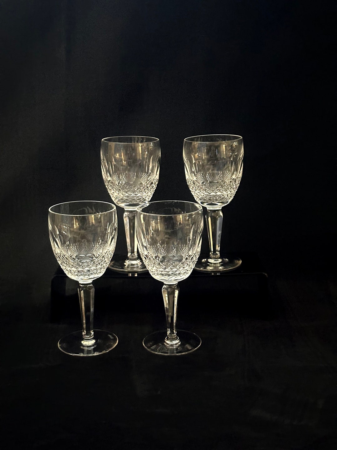 4 Waterford Crystal Tall Colleen Water Goblets - Etsy