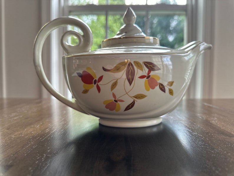Vintage Hall Autumn Leaf Aladdin Teapot - Etsy