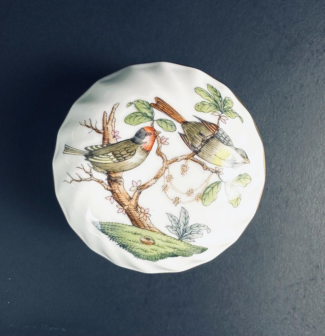 Herend Rothchilds Bird Trinket Box - Etsy