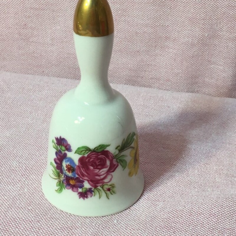 Lefton Rose Bell - Etsy