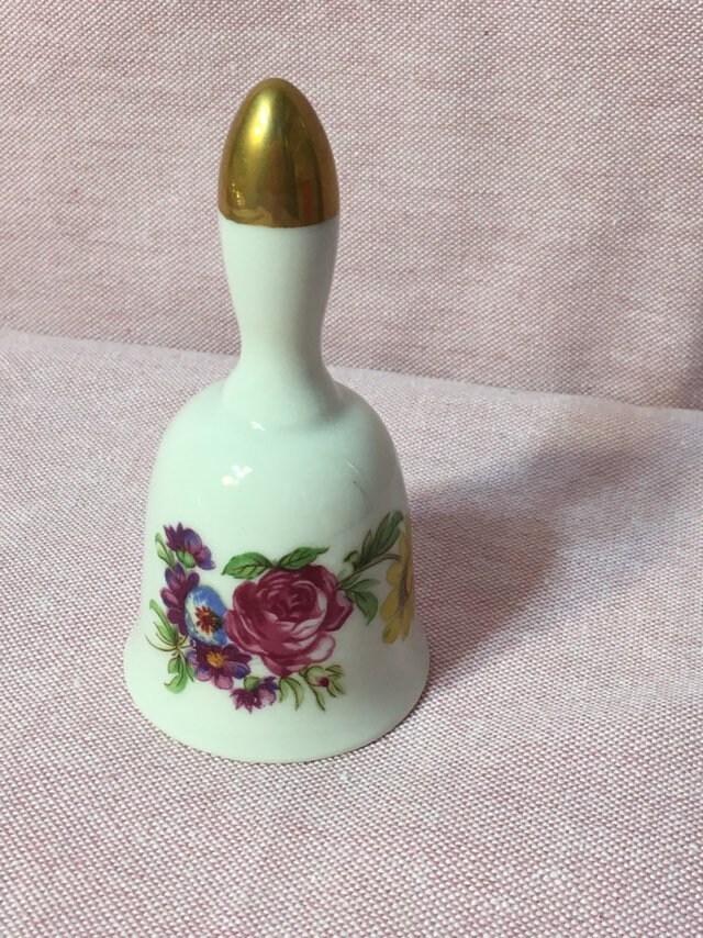 Lefton China Bell With Roses - Etsy