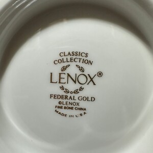 7 Lenox Federal Gold Soup Bowls - Etsy